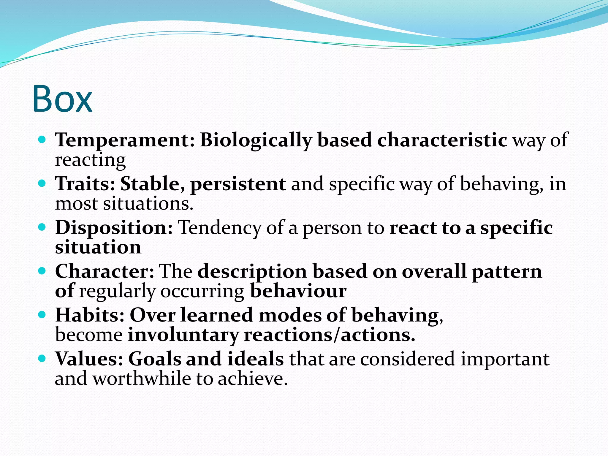 Self and personality | PPTX