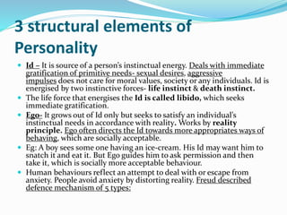 Self and personality | PPTX