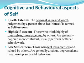 Self and personality | PPTX