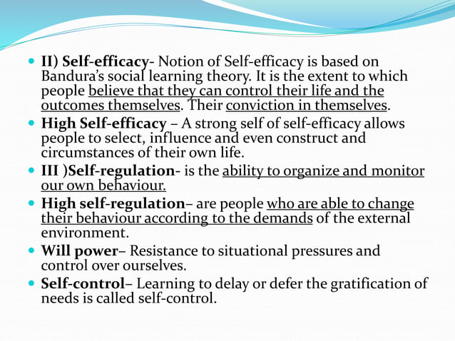 Self and personality | PPTX