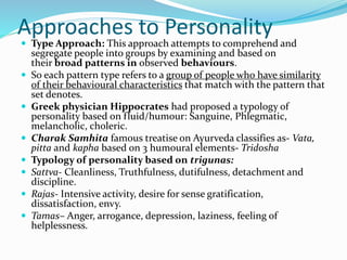 Self and personality | PPTX