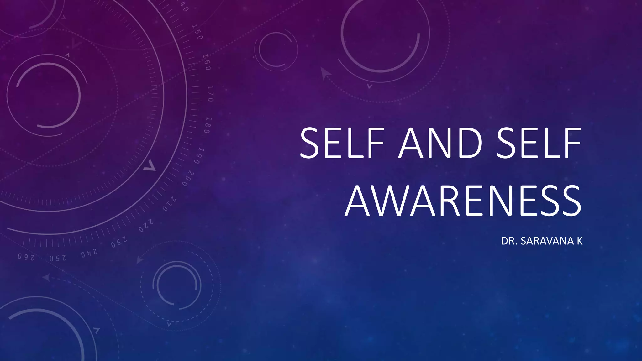 Self and self awareness | PPTX