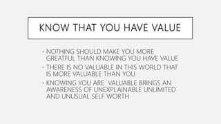 Self appreciation | PPTX
