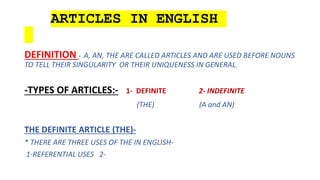 SELF ARTICLE.pptx english chapter article | PPTX