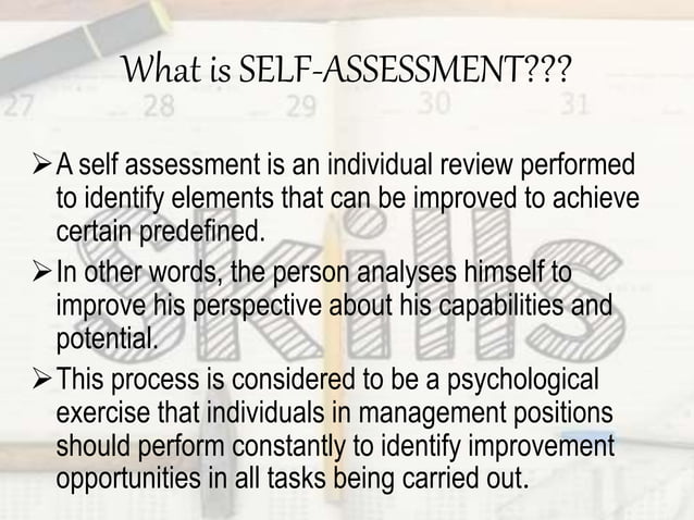 Self Assessment and its benefits | PPTX