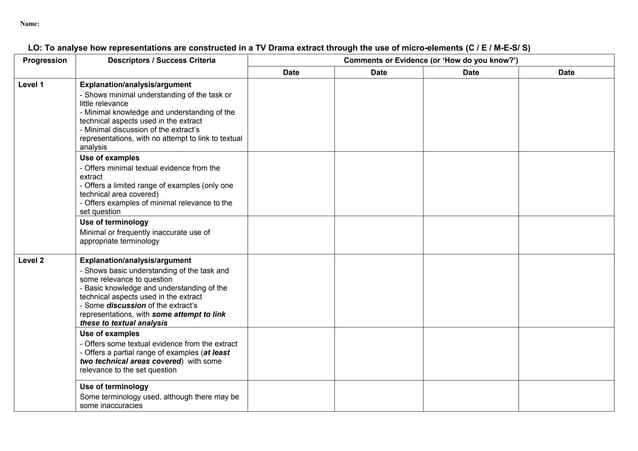 Self assess grid | PPT