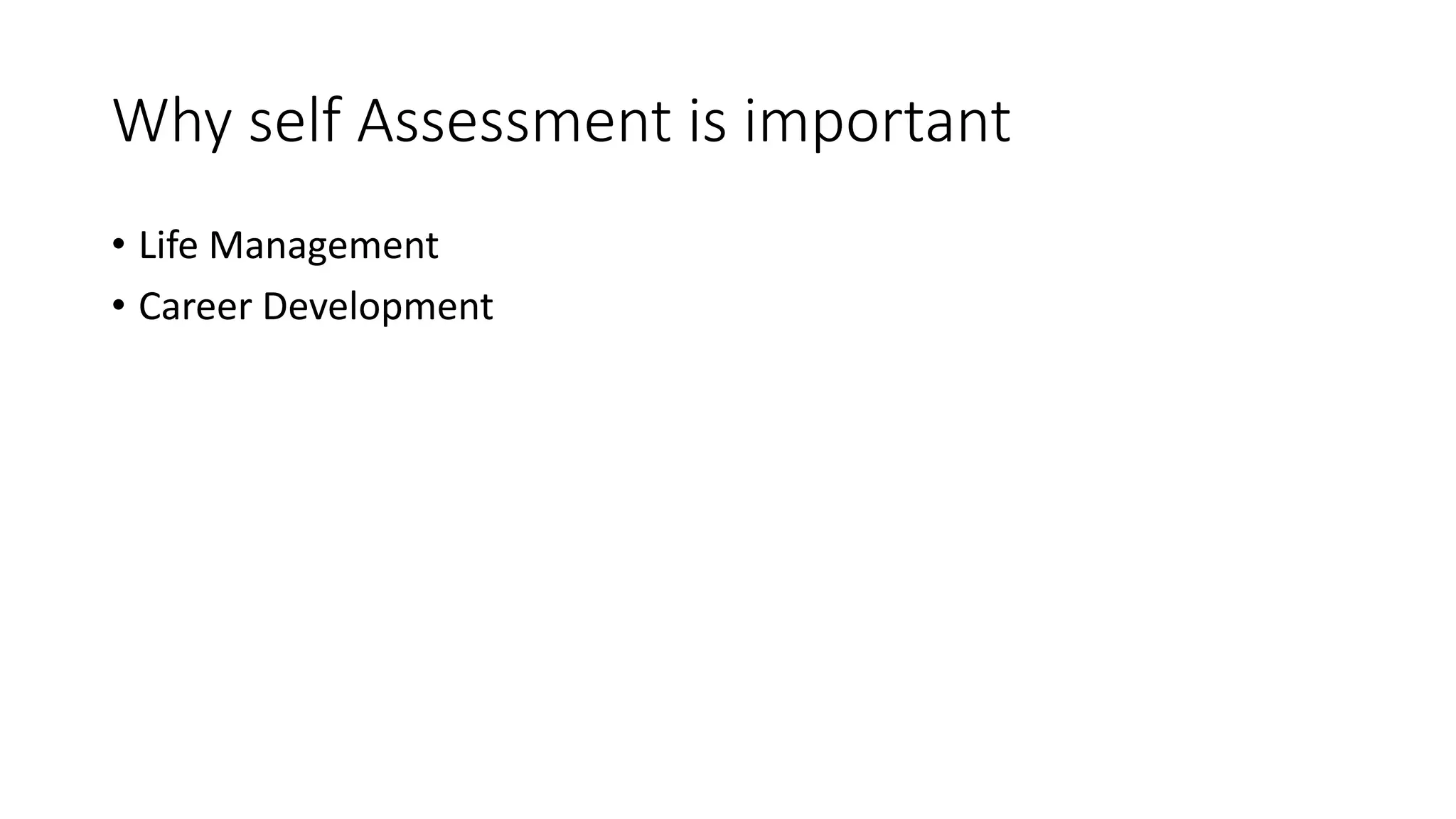 Self‐Assessment.pptx