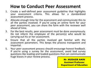Self Assessment and Peer Assessment | PDF