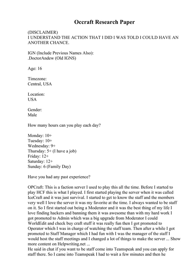 Self Assessment Essay Examples | PDF