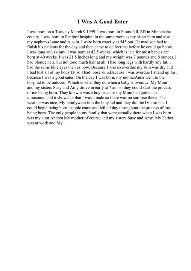 Self Assessment Essay Examples | PDF