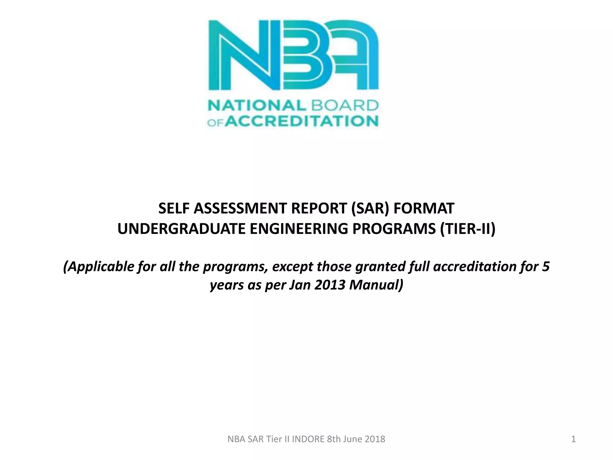 SELF ASSESSMENT REPORT (SAR) FORMAT.pptx