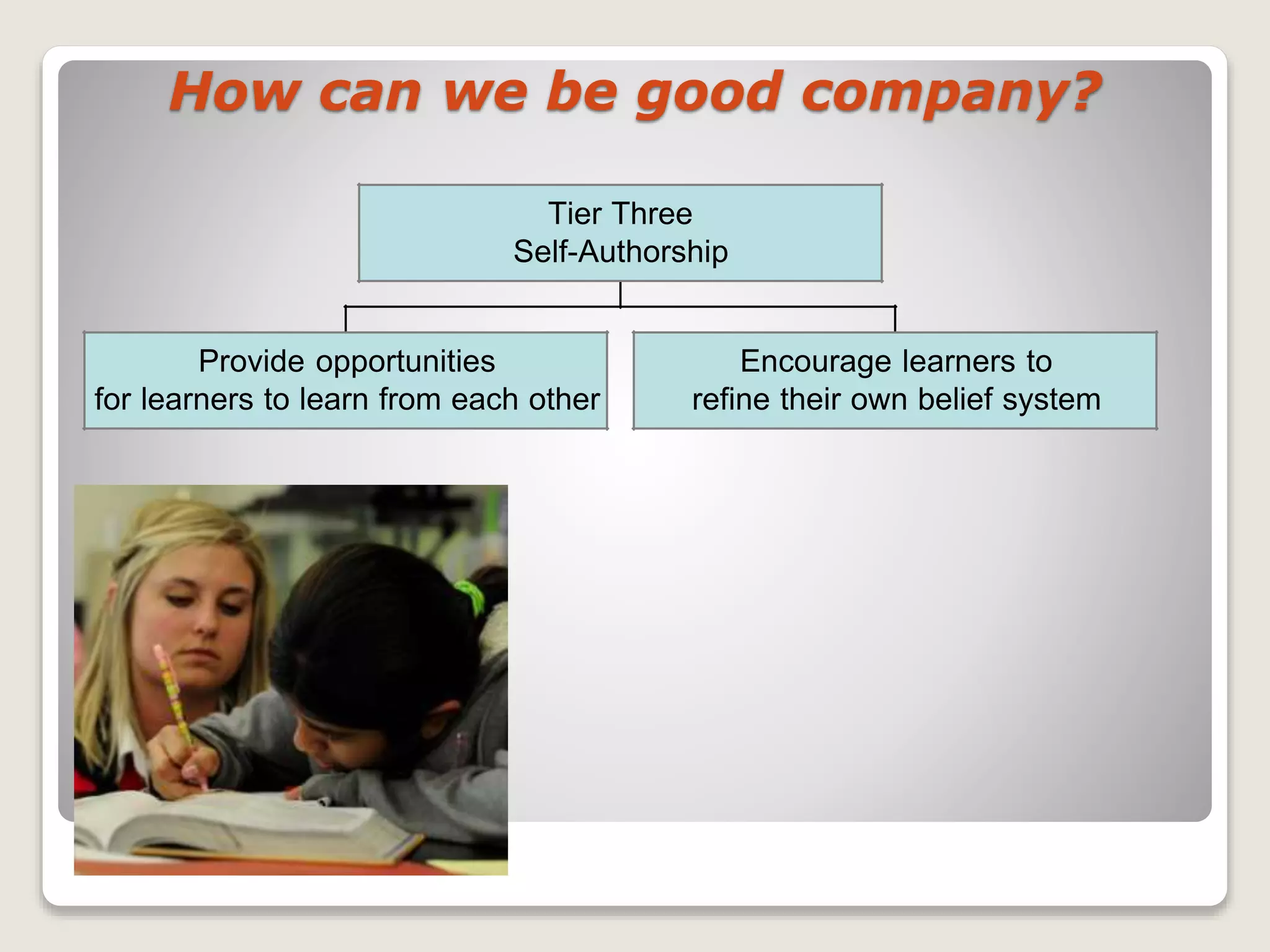 Self authorship college student learning and development | PPTX