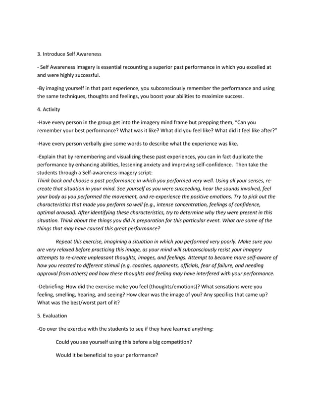 Self awareness | PDF