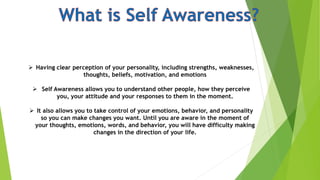 Self awareness | PPTX