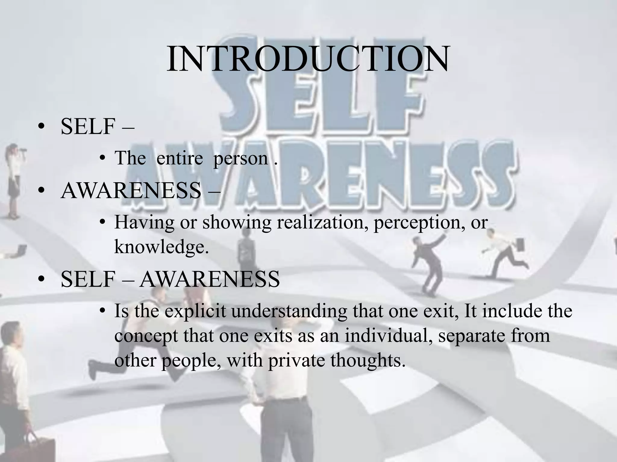 Self awareness PPT | PPTX