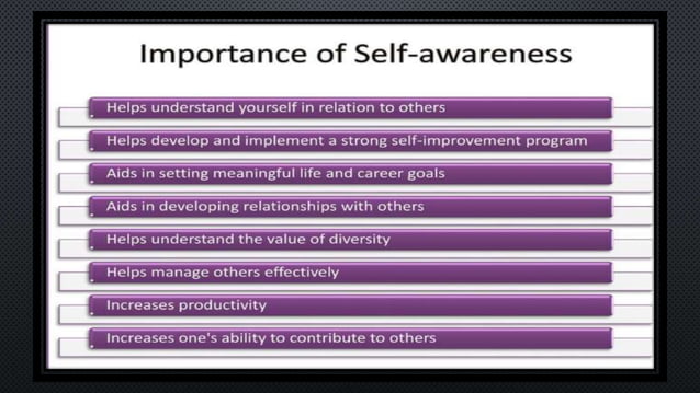 Self Awareness - Importance | PPT