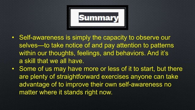 Self Awareness - Importance | PPT