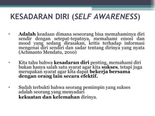 SELF AWARENESS PADA TENAGA KESEHATAN.ppt