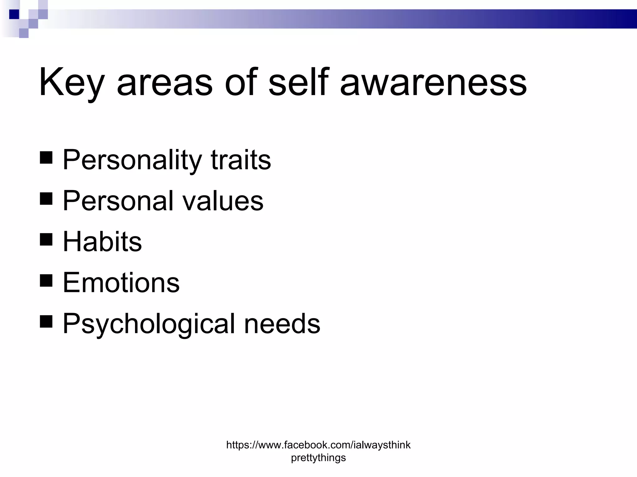 Self awareness. | PPT