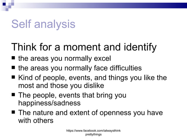 Self awareness. | PPT