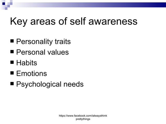 Self awareness. | PPT