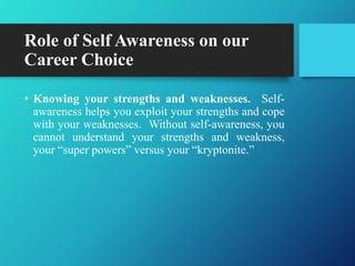 SELF AWARENESS- LECTURE 3.pptx
