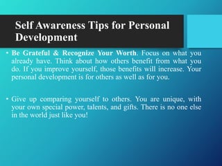SELF AWARENESS- LECTURE 3.pptx