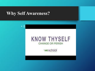 SELF AWARENESS- LECTURE 3.pptx