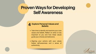 How to build a profound understanding of yourself? | PDF