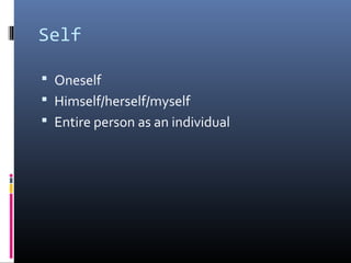 Self awareness and Self Management | PPT