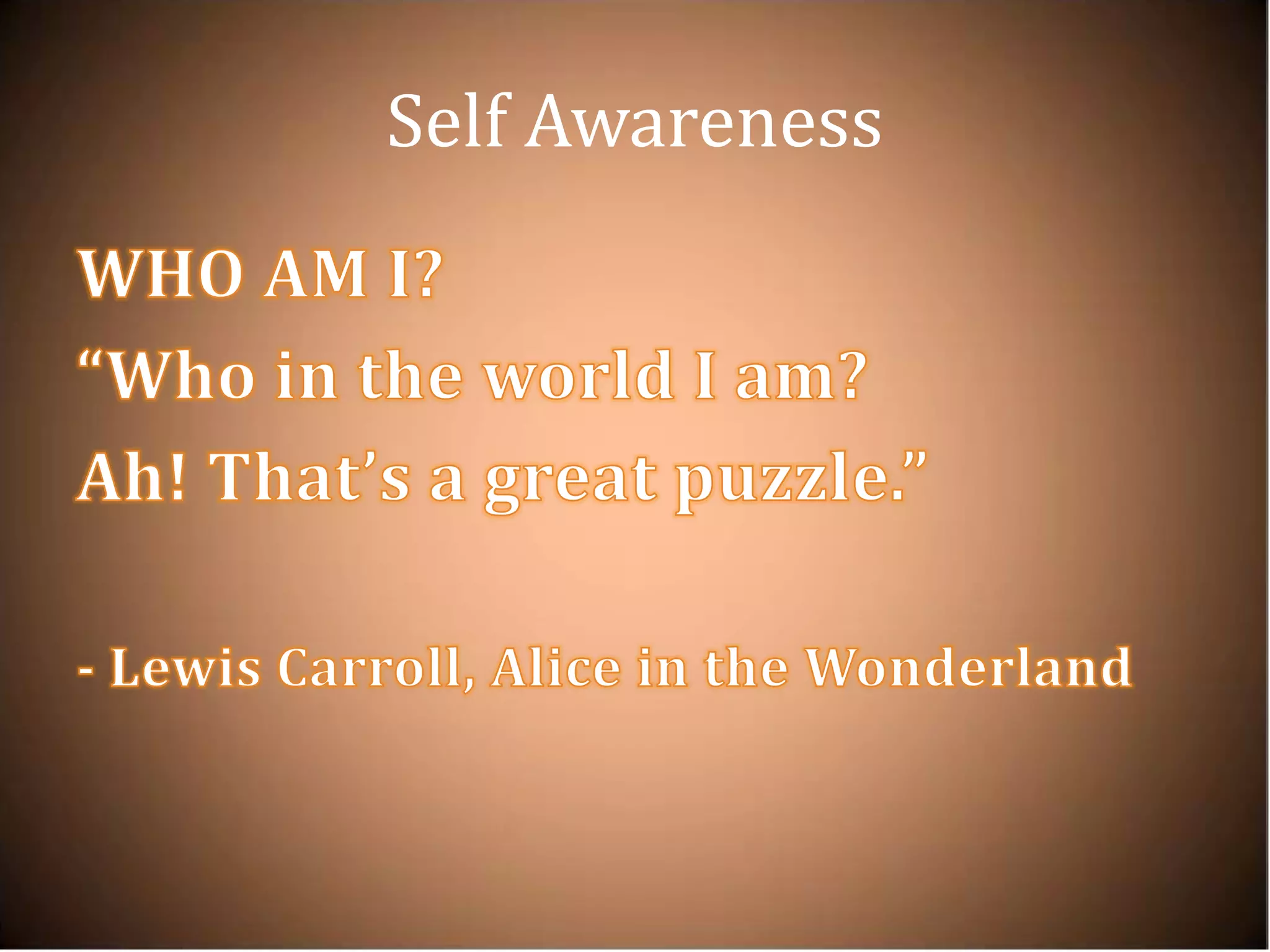 Self Awareness and Self Esteem | PDF