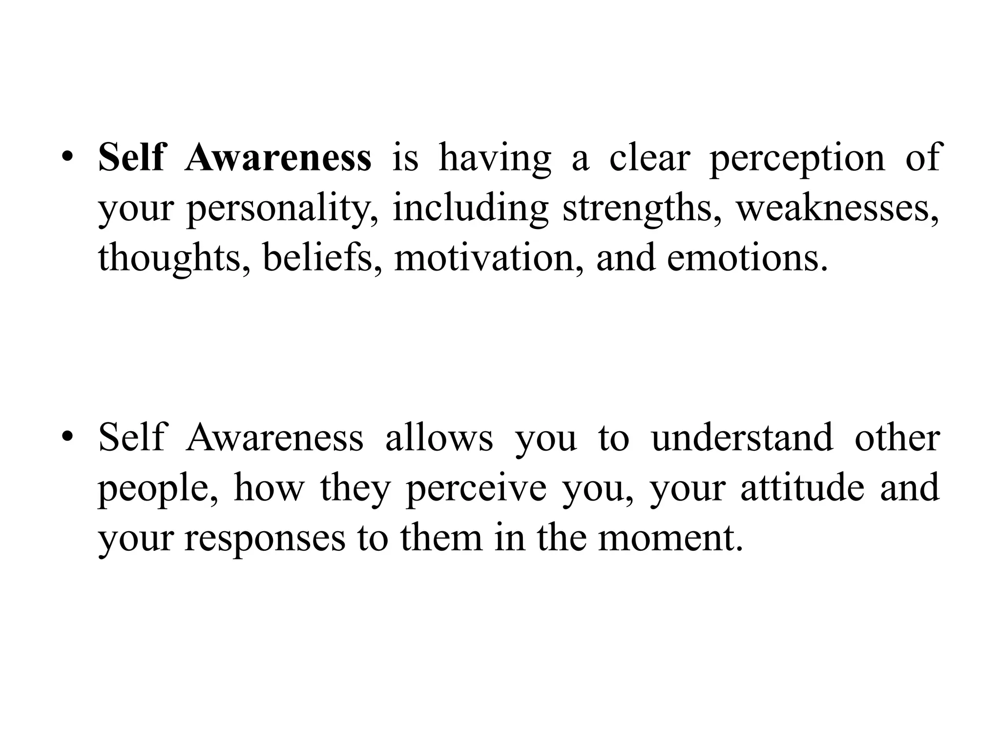 The importance of self awareness for young professionals | PPTX