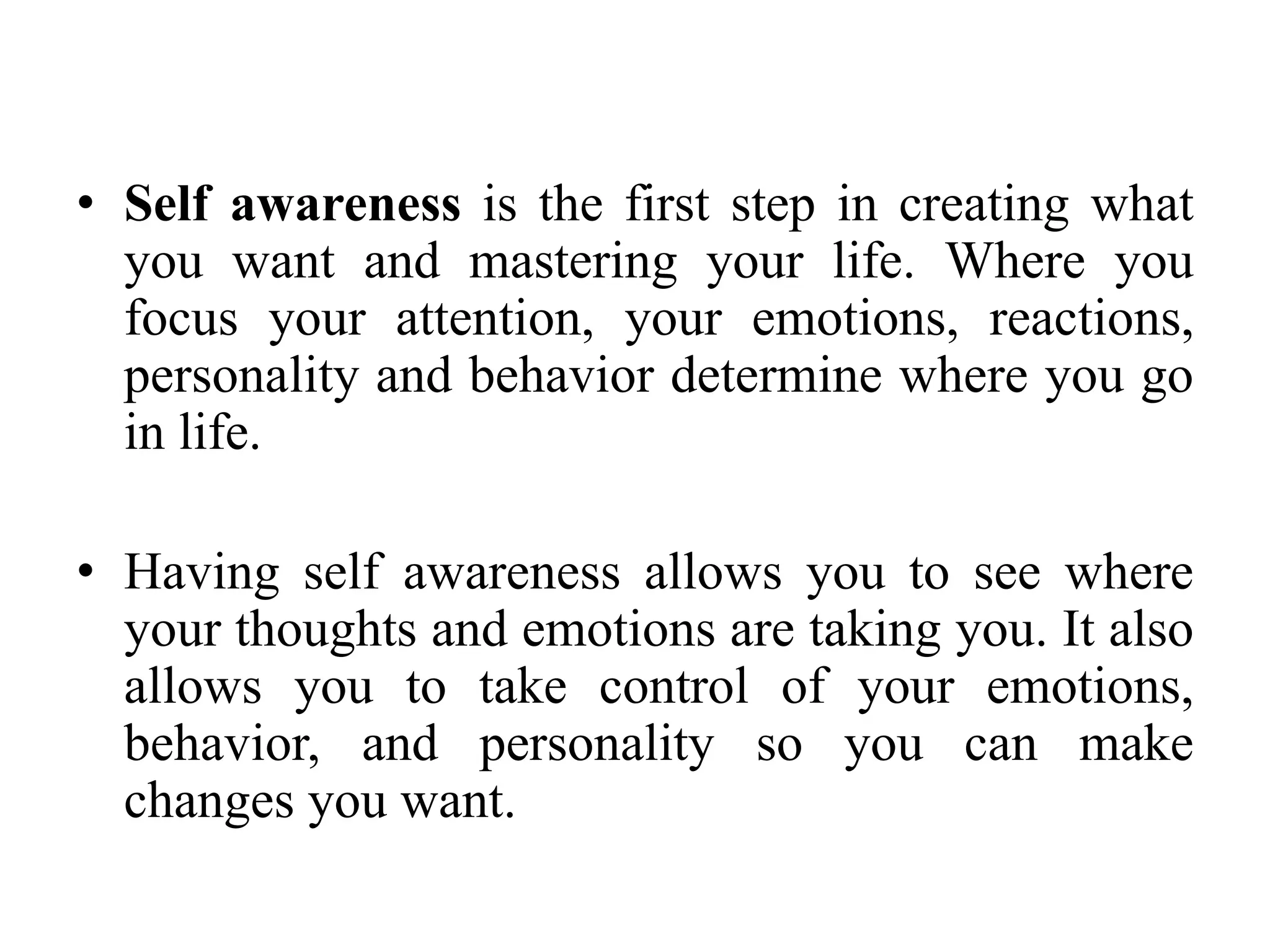 The importance of self awareness for young professionals | PPT