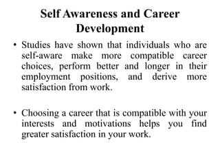 The importance of self awareness for young professionals | PPT