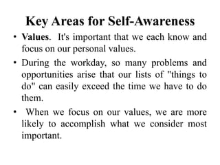 The importance of self awareness for young professionals | PPT