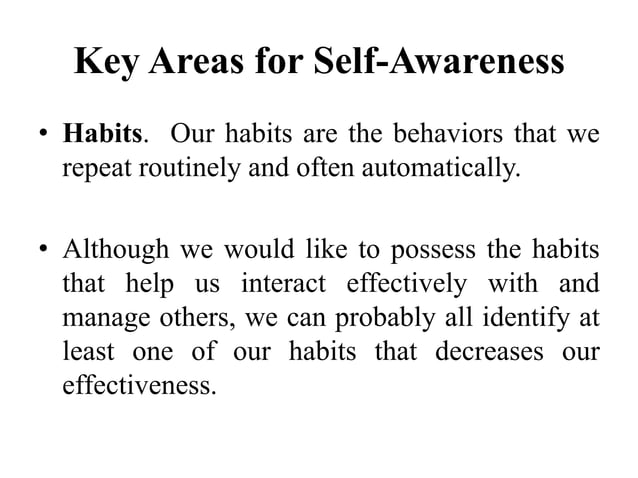 The importance of self awareness for young professionals | PPT