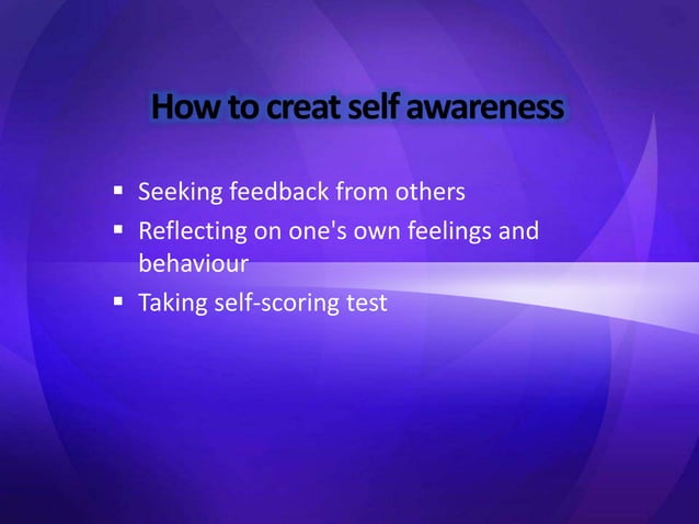 Self-Awareness | PPTX