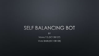 Self balancing bot | PPTX