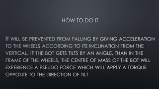 Self balancing bot | PPTX