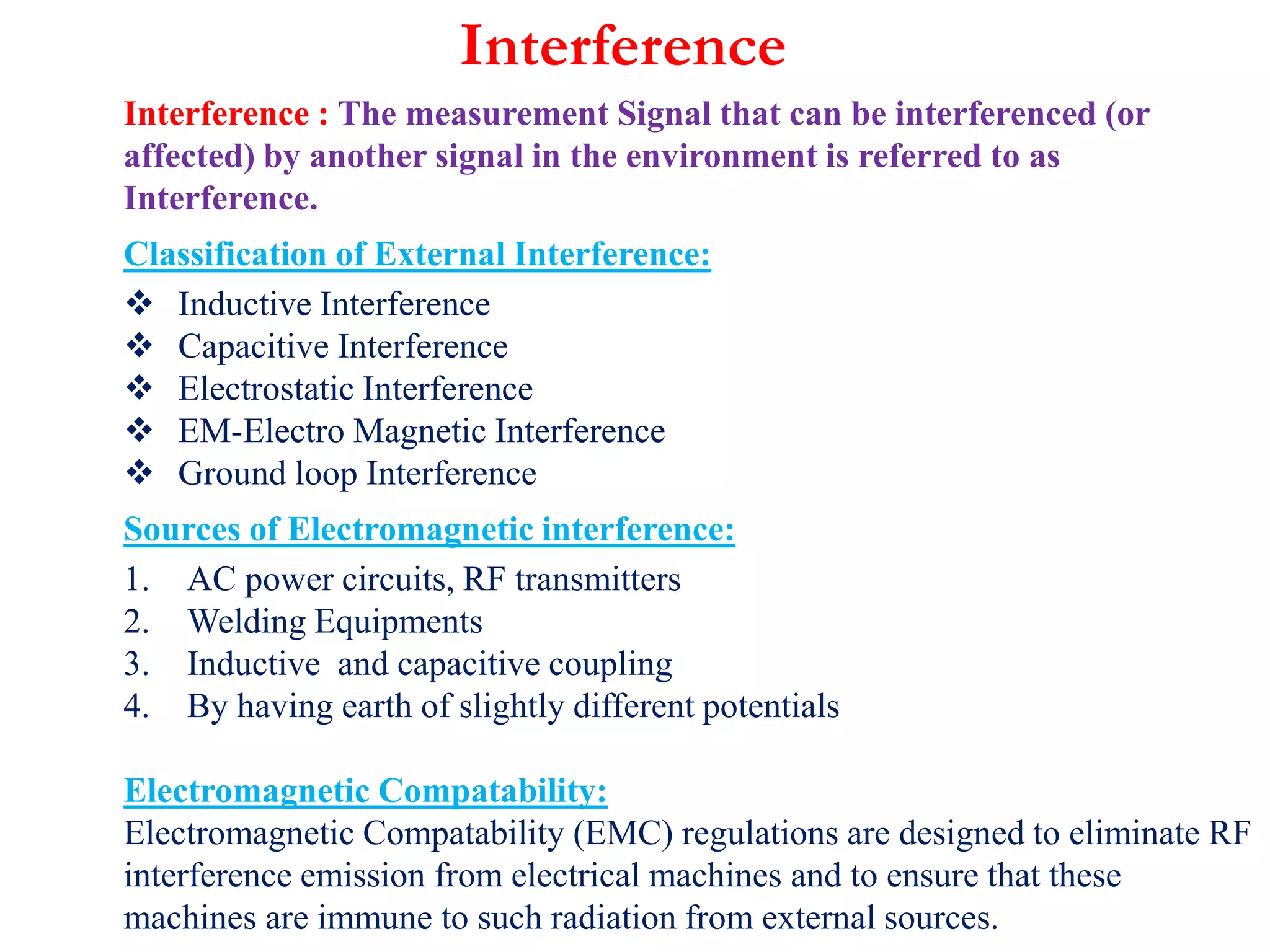 Self balancing bridges and interferences | PPTX