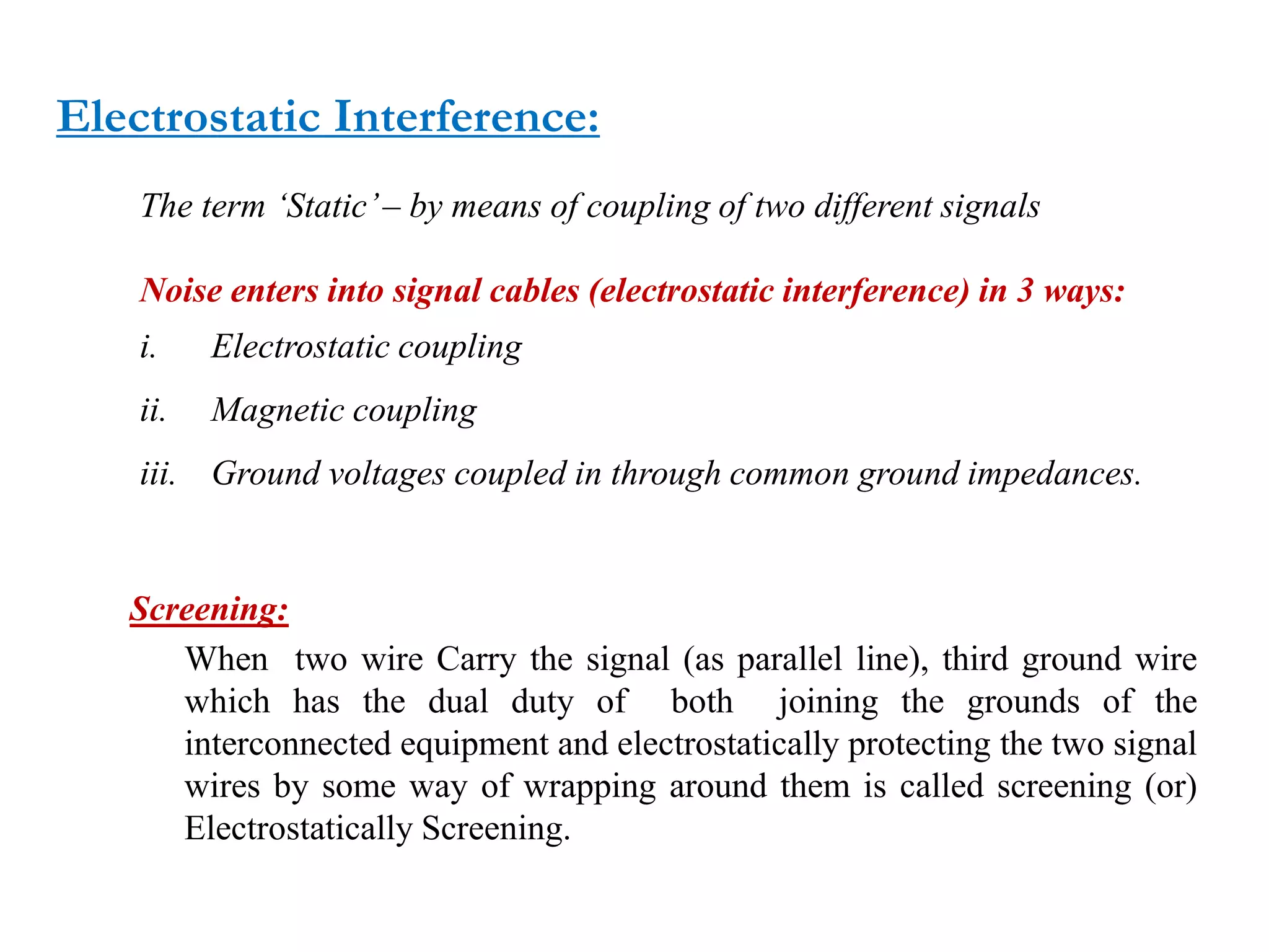 Self balancing bridges and interferences | PPTX