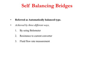 Self balancing bridges and interferences | PPTX