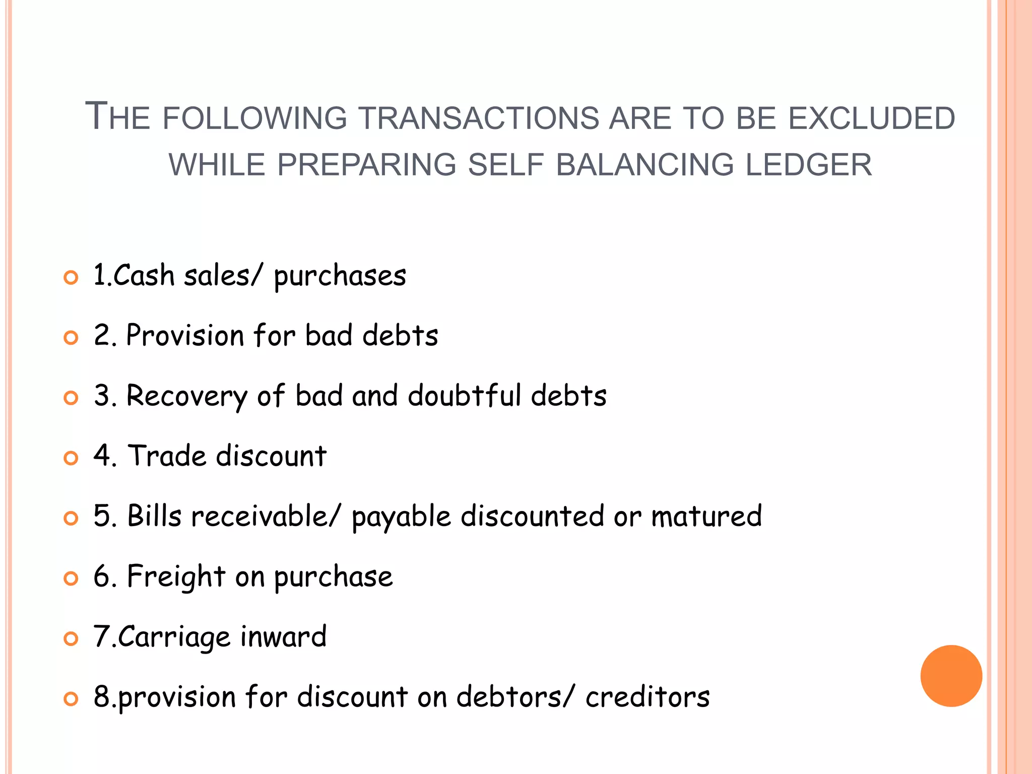 Self balancing ledger | PPTX
