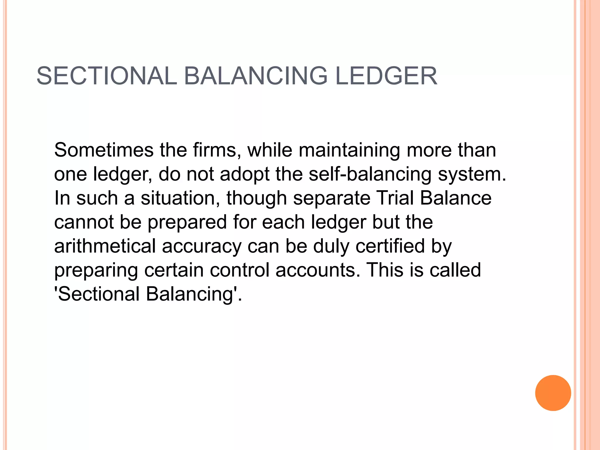 Self balancing ledger | PPTX