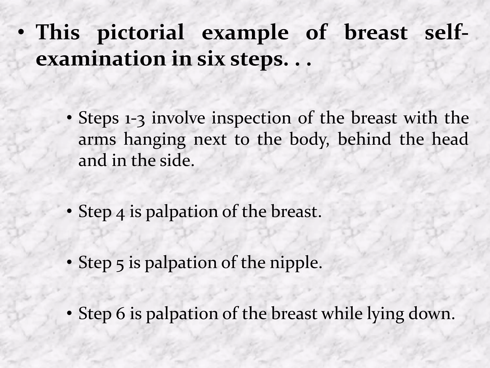Self breast examination | PPTX