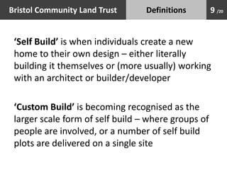 Self Build: Activity, opportunities, barriers & skills | PPT