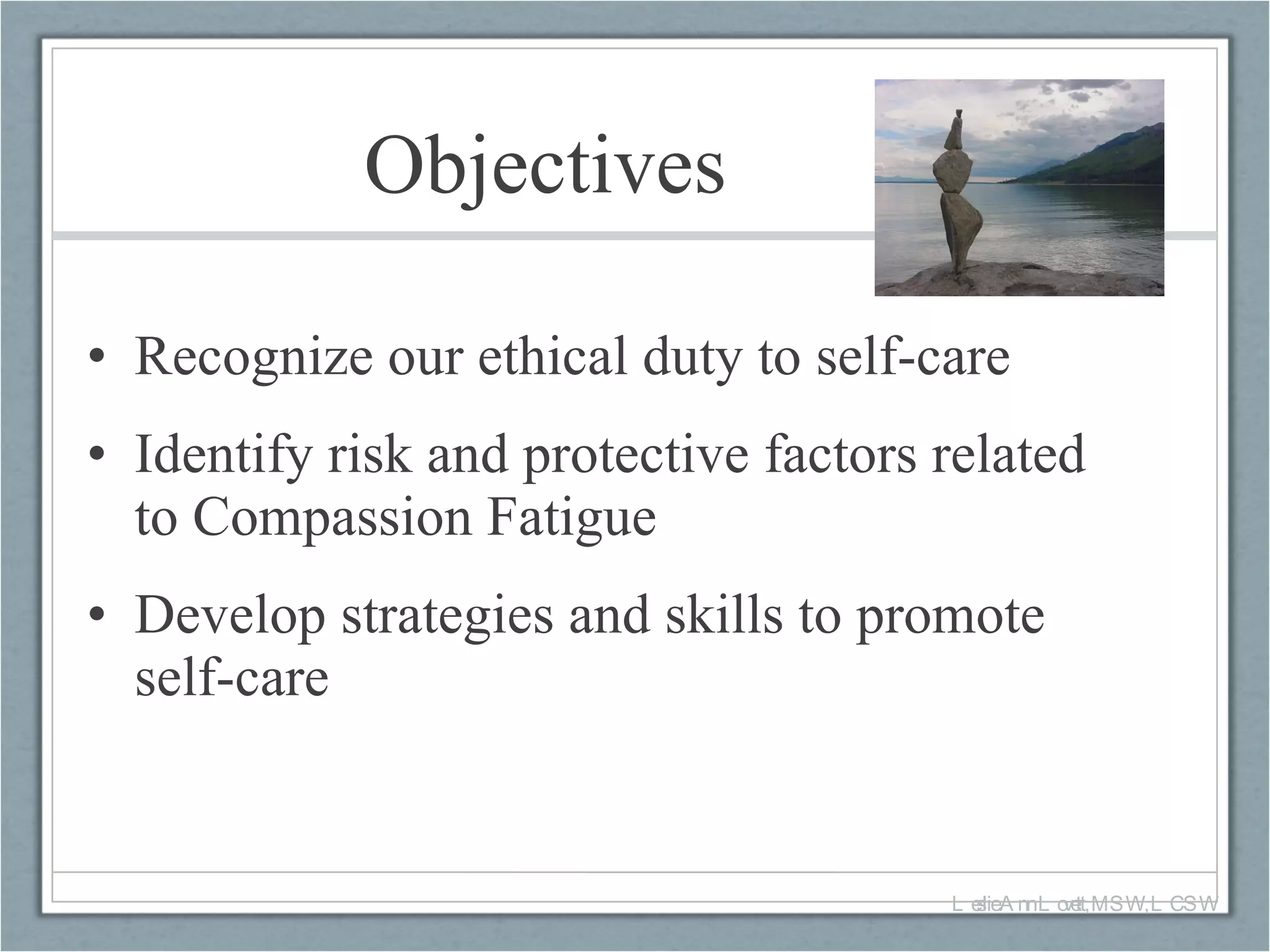 The Ethics of Self Care | PPT
