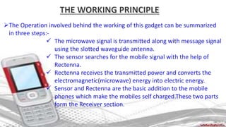 Self charging mobiles | PPTX