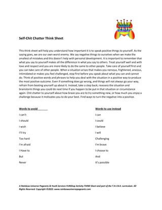 Self Chit Chatter Think Sheet.pdf