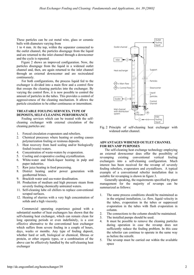 Heat Exchanger Fouling and Cleaning: Fundamentals and Applications | PDF